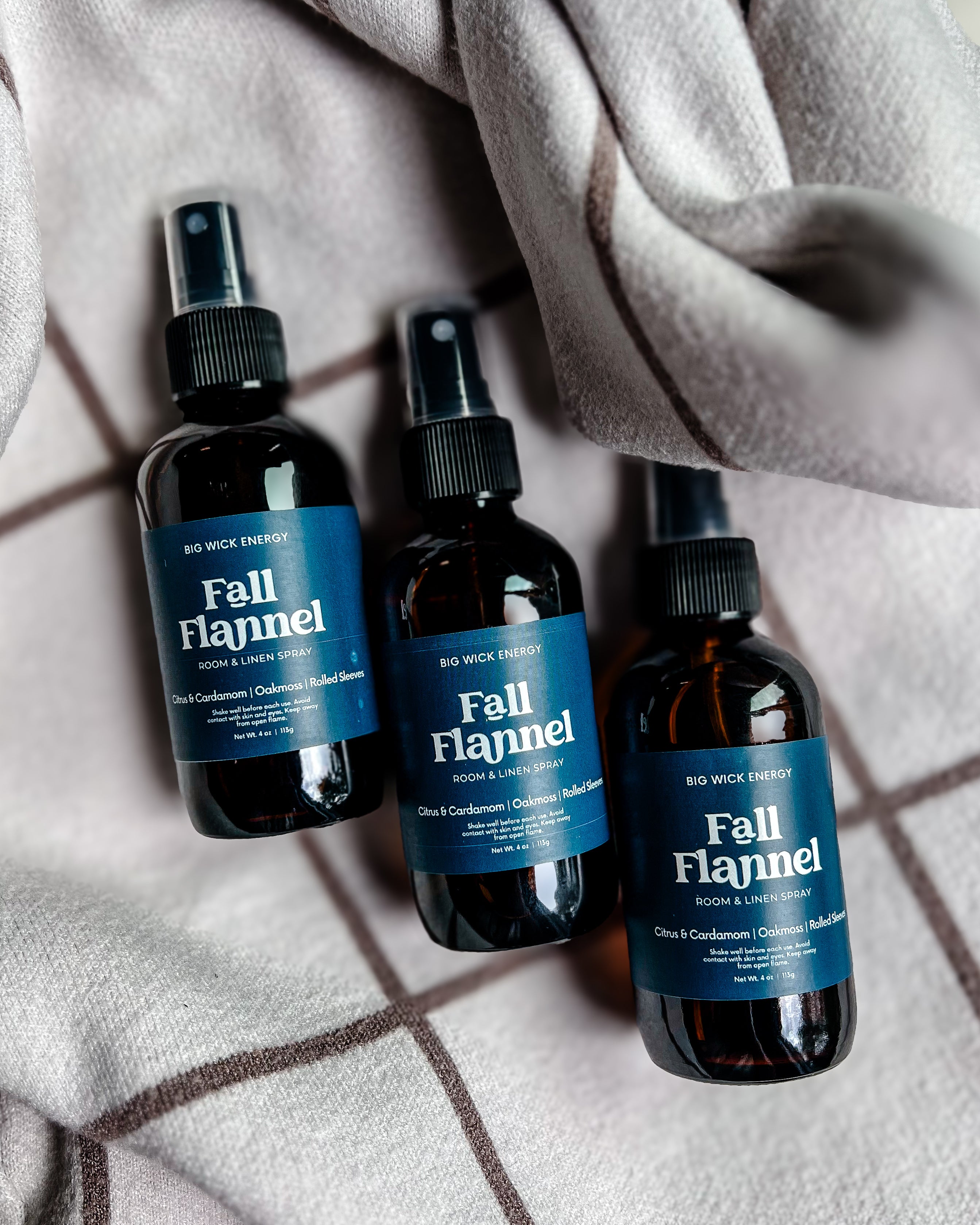 FALL FLANNEL ROOM + LINEN SPRAY – Shop Big Wick Energy